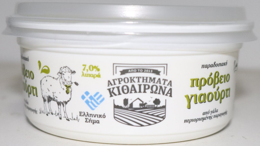Γιαούρτι ΑΓΡΟΚΤΗΜΑΤΑ ΚΙΘΑΙΡΩΝΑ πρόβειο 240gr