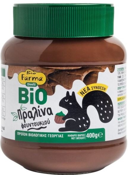 Πραλίνα Φουντούκι BIOFARMA Βιο 400gr