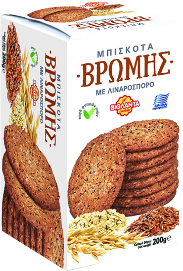 Μπισκότα βρώμης ΒΙΟΛΑΝΤΑ με λιναρόσπορο 200gr