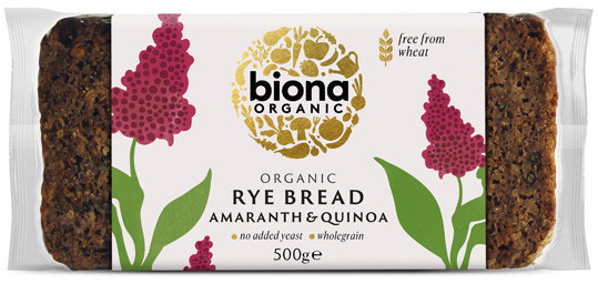 Ψωμί BIONA bio σίκαλης με αμάρυνθο & κινόα 500gr