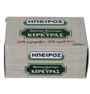 Βούτυρο ΗΠΕΙΡΟΣ τ.Κέρκυρας 50% πρόβειο 50% αγελαδινό 250gr