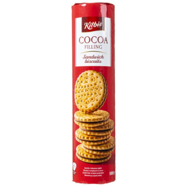 Μπισκότα KITBIS γεμιστά με σοκολάτα 500gr