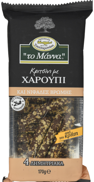 Κριτσίνια ΤΟ ΜΑΝΝΑ με χαρούπι & βρώμη 170gr