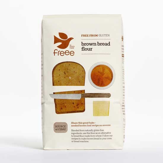 Μείγμα DOVES FARM Freee αλεύρων για σκούρο ψωμί χωρίς γλουτένη 1kg