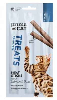 Γατοτροφή PRIMA CAT stick σολομός & πέστροφα 45gr