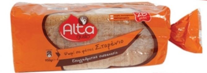 Ψωμί του τοστ ALTA GUSTO σταρένιο 950gr