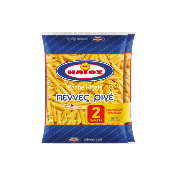 Πέννες ΗΛΙΟΣ ριγέ 2x500gr