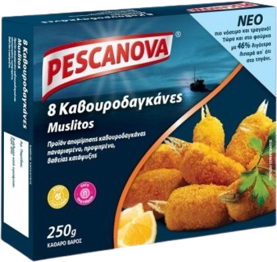 Καβουροδαγκάνες PESCANOVA πανέ surimi 250gr