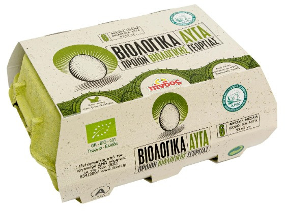Αυγά ΗΠΕΙΡΩΤΙΚΑ βιολογικά M(53-63gr) 6τμχ