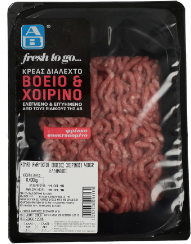 Φρέσκος κιμάς ΑΒ fresh to go ελληνικός ανάμεικτος βόειου & χοιρινού 400gr