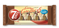 Cake bar 7 DAYS με επικάλυψη σοκολάτας και κρέμα κακάο 5x32gr
