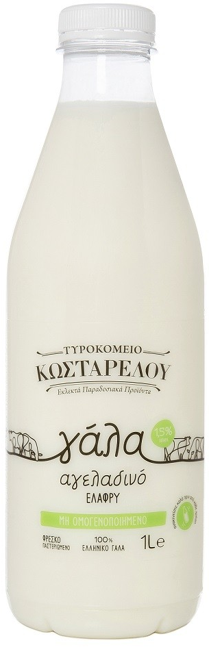 Γάλα ΤΥΡΟΚΟΜΕΙΟ ΚΩΣΤΑΡΕΛΟΥ αγελαδινό ελαφρύ 1,5% 1lt
