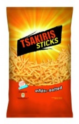 Πατατάκια TSAKIRIS sticks αλάτι 400gr