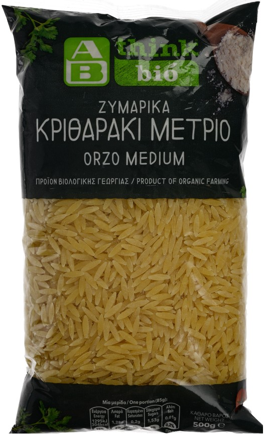 Κριθαράκι ΑΒ think bio μέτριο 500g