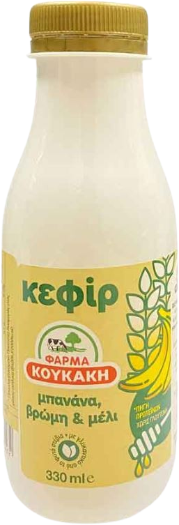Κεφίρ ΦΑΡΜΑ ΚΟΥΚΑΚΗ μπανάνα-βρώμη-μέλι 330ml
