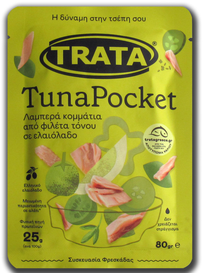 Τόνος TRATA pocket σε ελαιόλαδο 80gr