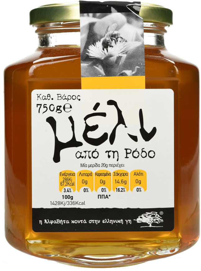 Μέλι ΑΒ Κοντά στην Ελληνική Γη από την Ρόδο 750gr