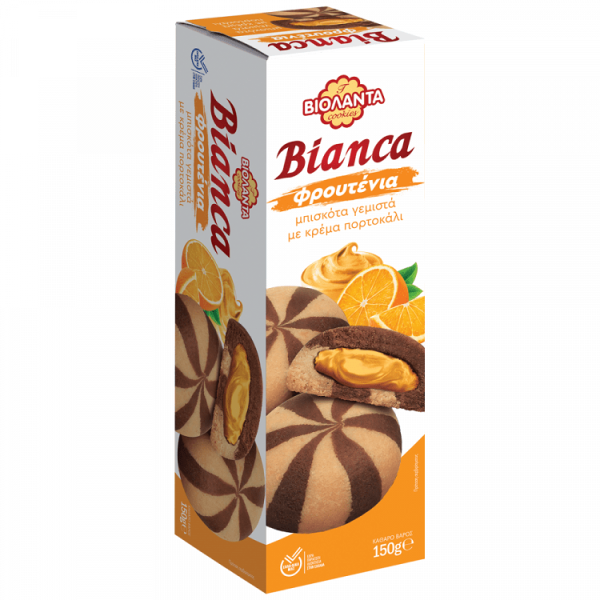 Μπισκότα ΒΙΟΛΑΝΤΑ bianca πορτοκάλι 150gr
