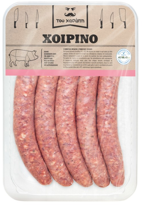 Λουκάνικα ΤΟΥ ΧΑΣΑΠΗ χοιρινά 650gr