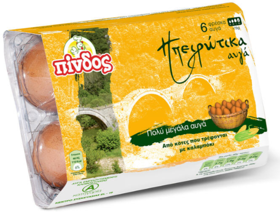Αυγά ΗΠΕΙΡΩΤΙΚΑ καλαμπόκι XL(73+gr) 6τμχ
