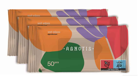 Μωρομάντηλα AGNOTIS 3x50τμχ (2+1 δώρο)