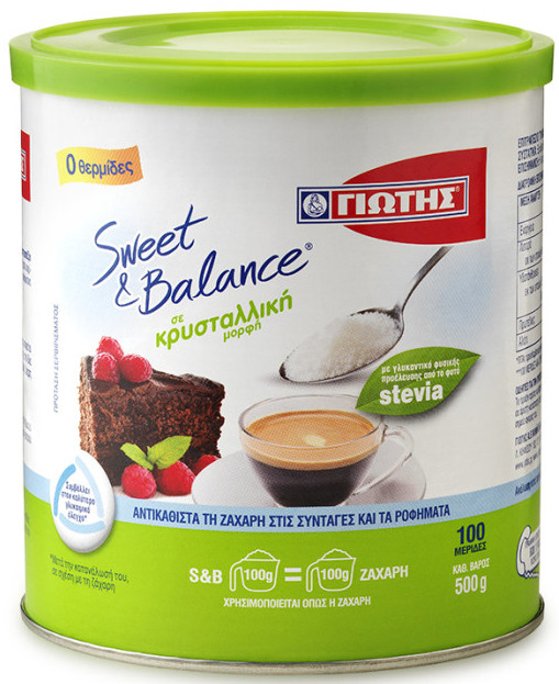 Γλυκαντικό ΓΙΩΤΗΣ Sweet & Balance με στέβια 500gr