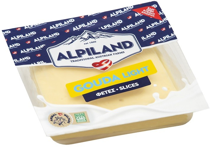 Τυρί ALPILAND gouda light σε φέτες 200gr