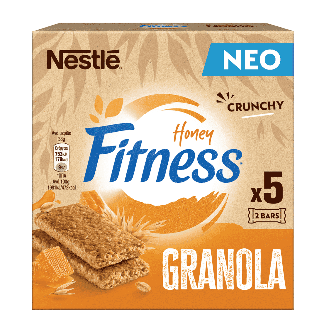 Μπάρες δημητριακών FITNESS granola honey 5x38gr