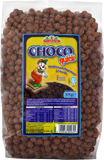 Δημητριακά MILLHOUSE choco quick σακούλα 375gr