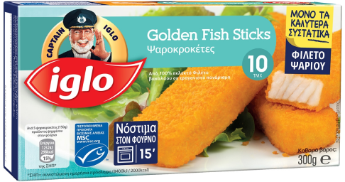 Φιλέτο IGLO fish sticks 300gr