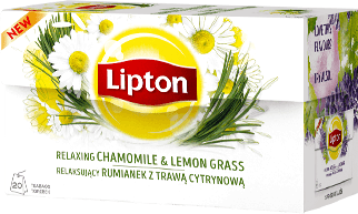 Αφέψημα LIPTON relaxing chamomile & lemon grass 20x1gr
