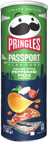 Πατατάκια PRINGLES Passport Pepperoni Pizza 165gr
