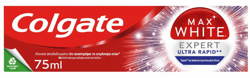 Οδοντόκρεμα COLGATE Max White expert ultra rapid 75ml