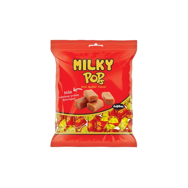 Καραμέλες ΛΑΒΔΑΣ milky pops βουτύρου 130gr