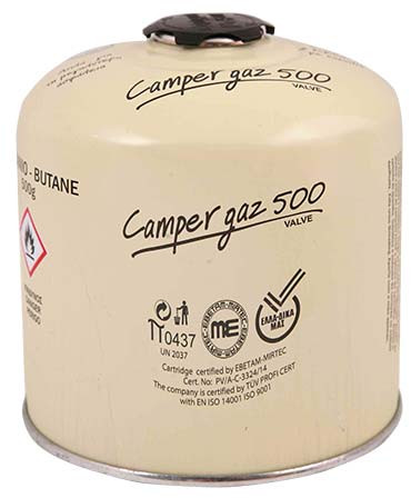 Φιαλίδιο CAMPER GAZ με βαλβίδα ασφαλείας 500gr