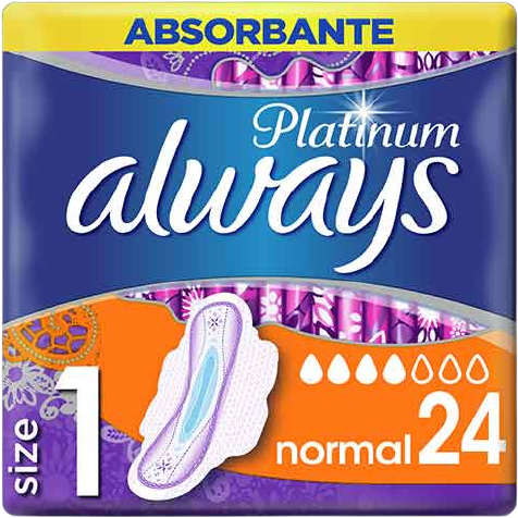 Σερβιέτες ALWAYS Platinum Ultra normal 24τμχ (trio pack)