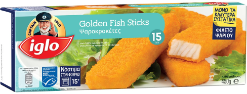 Ψαροκροκέτες IGLO fish sticks 450gr