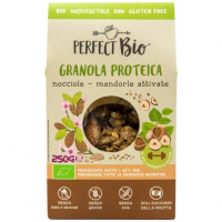 Δημητριακά PERFECT BIO granola πρωτεΐνης φουντούκι & αμύγδαλο 250gr