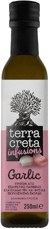 Ελαιόλαδο TERRA CRETA εξαιρετικό παρθένο με σκόρδο 250ml
