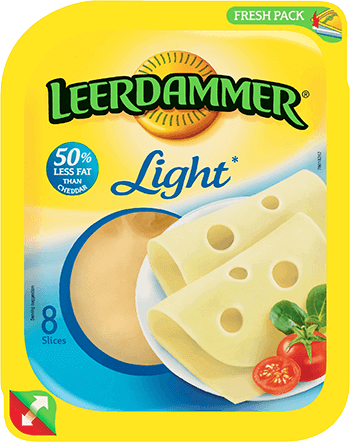 Τυρί LEERDAMMER light φέτες με 17% λιπαρά 350gr