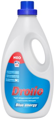 Υγρό πλυντηρίου DROLIO blue energy 44μεζ.