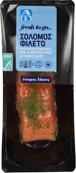 Σολομός ΑΒ FRESH TO GO φιλέτο με chimichury 250gr