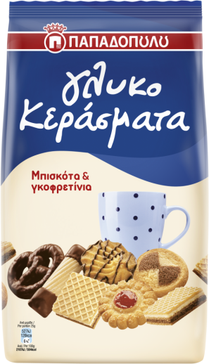 Μπισκότα ΠΑΠΑΔΟΠΟΥΛΟΥ Γλυκοκεράσματα και γκοφρετίνια 400gr