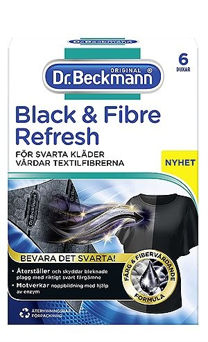 Χρωμοπαγίδα DR.BECKMANN black refresh επαναφορά χρώματος 6 φύλλα