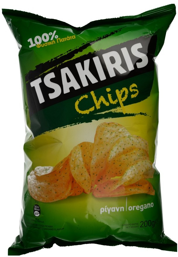 Πατατάκια TSAKIRIS ρίγανη 200gr