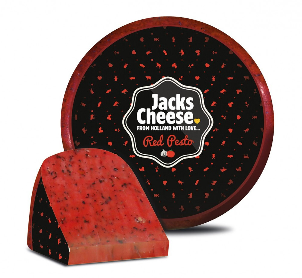 Τυρί JACK'S CHEESE με κόκκινο πεστο (κοπής) - τιμή κιλού