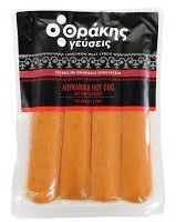 Λουκάνικα ΘΡΑΚΗΣ ΓΕΥΣΕΙΣ hot dog 22cm