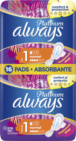 Σερβιέτες ALWAYS platinum ultra normal plus 16τμχ (duo pack)