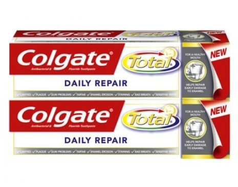 Οδοντόκρεμα COLGATE Total daily repair 2x75ml (1+1 δώρο)