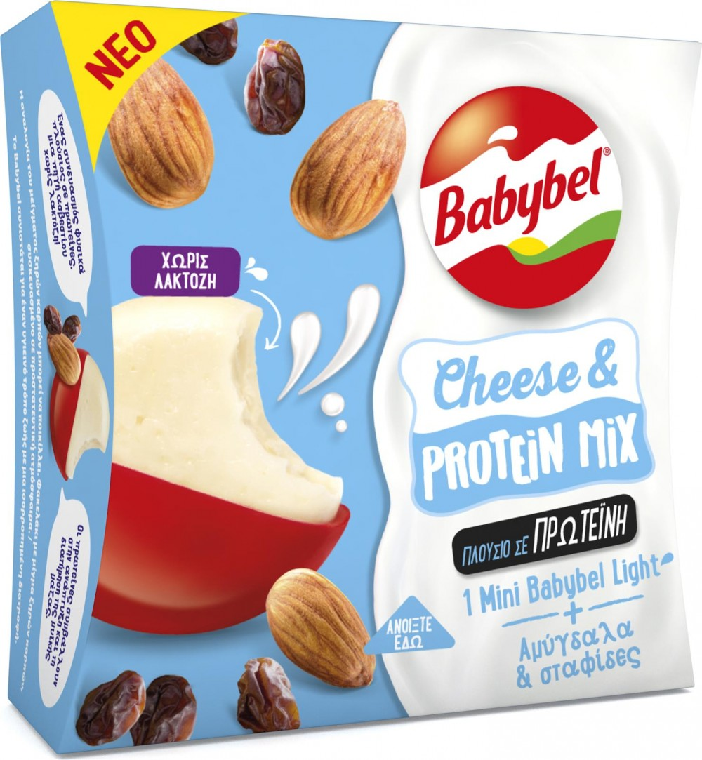Τυράκια MINI BABYBEL light cheese & protein 40gr